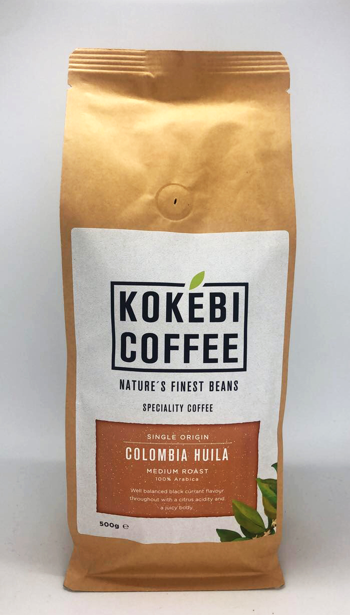 Kokebi Colombia Huila 100% Arabica Speciality Coffee Beans 500g